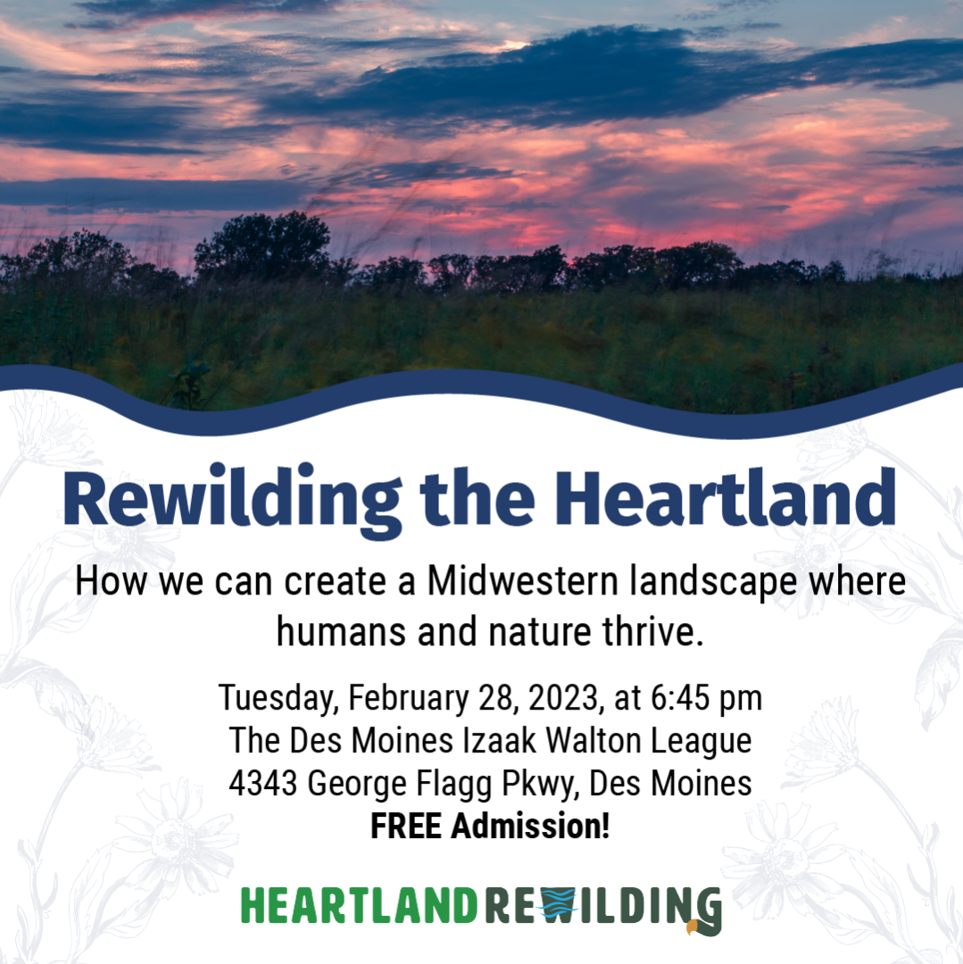 Learn about Rewilding the Heartland on Feb. 28, 2023 - Rewilding